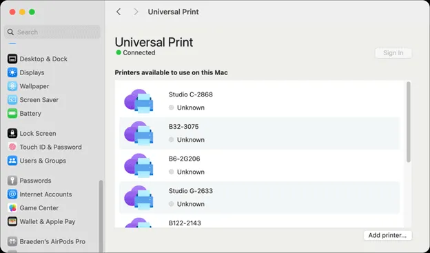 Universal Print sbarca su macOS: cos'è e come funziona