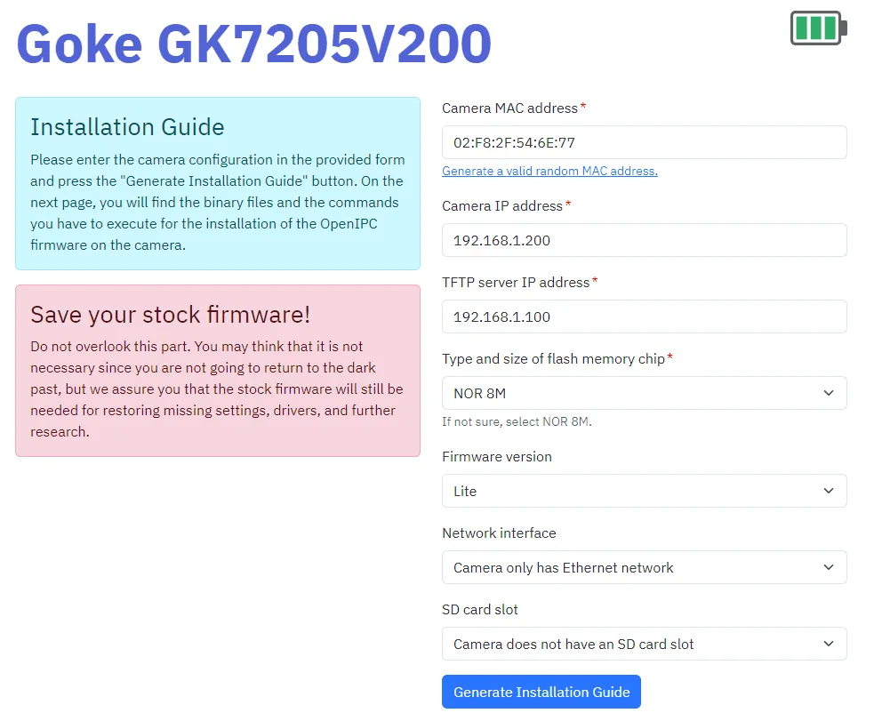 OpenIPC: aggiornare e migliorare il firmware delle telecamere IP ...