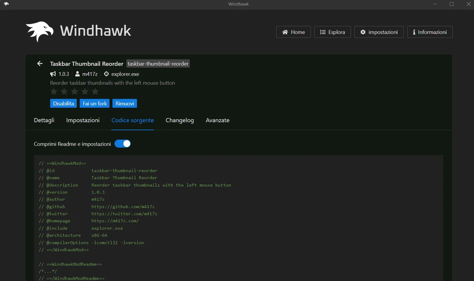 Modificare Windows e programmi in memoria con Windhawk | IlSoftware.it