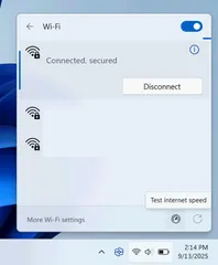 Windows 11 integra uno speed test nella barra delle applicazioni