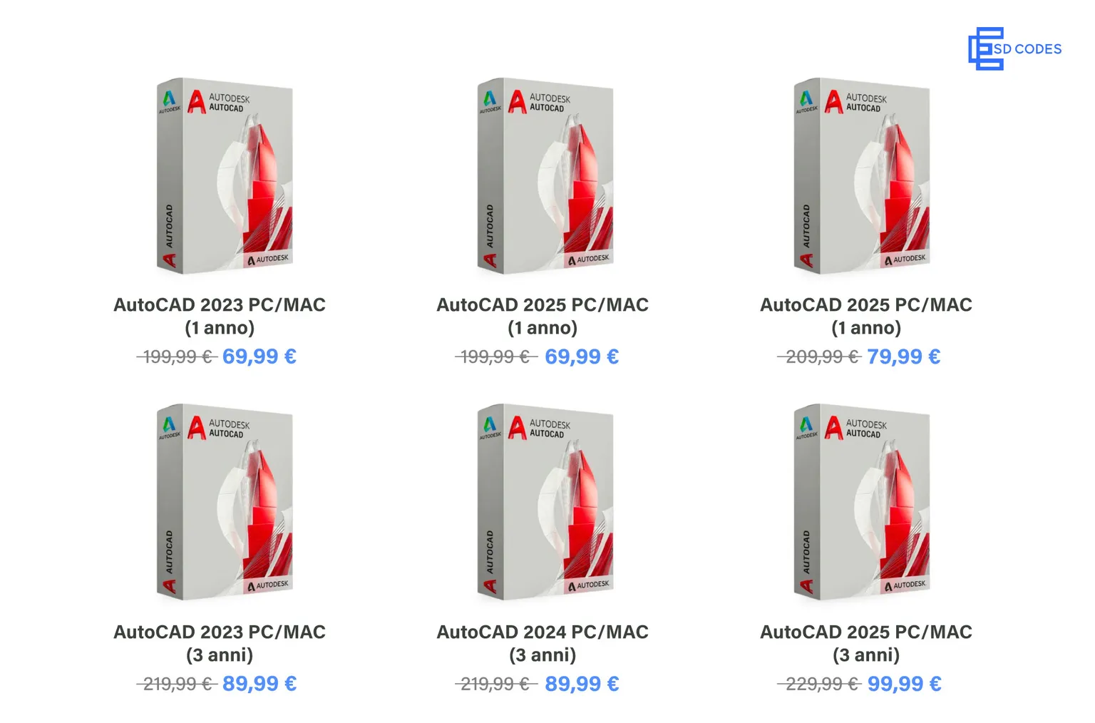 Acquistare licenze Autocad: prezzo, versioni e offerte