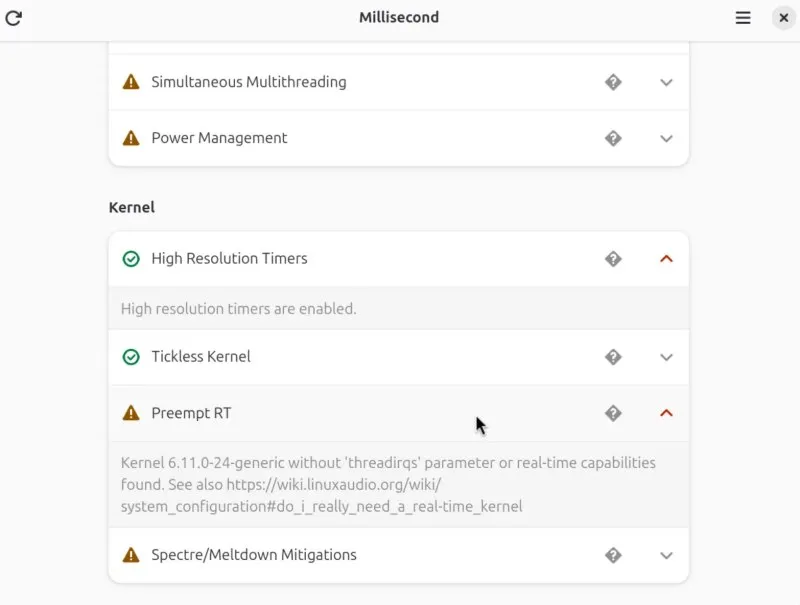 Audio perfetto su Linux? Millisecond ti mostra come ottenere bassa ...