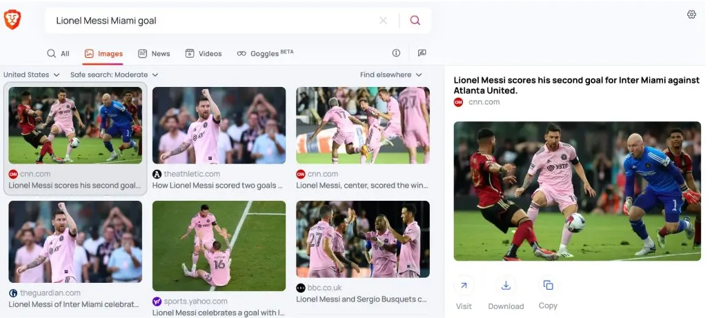 Brave Search: indipendenza da Google e Bing per video e foto