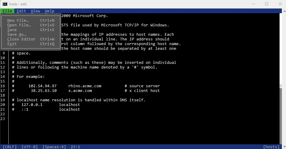 Edit Nuovo Editor Di Testo Cli Open Source Integrato In Windows 11
