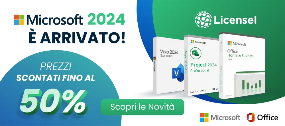 Download Office 2024 con licenza originale 100%, scontata grazie a Licensel