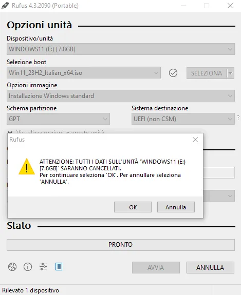 Installare Windows 11 23H2 da USB con Rufus | IlSoftware.it