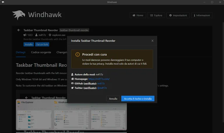 Modificare Windows e programmi in memoria con Windhawk | IlSoftware.it