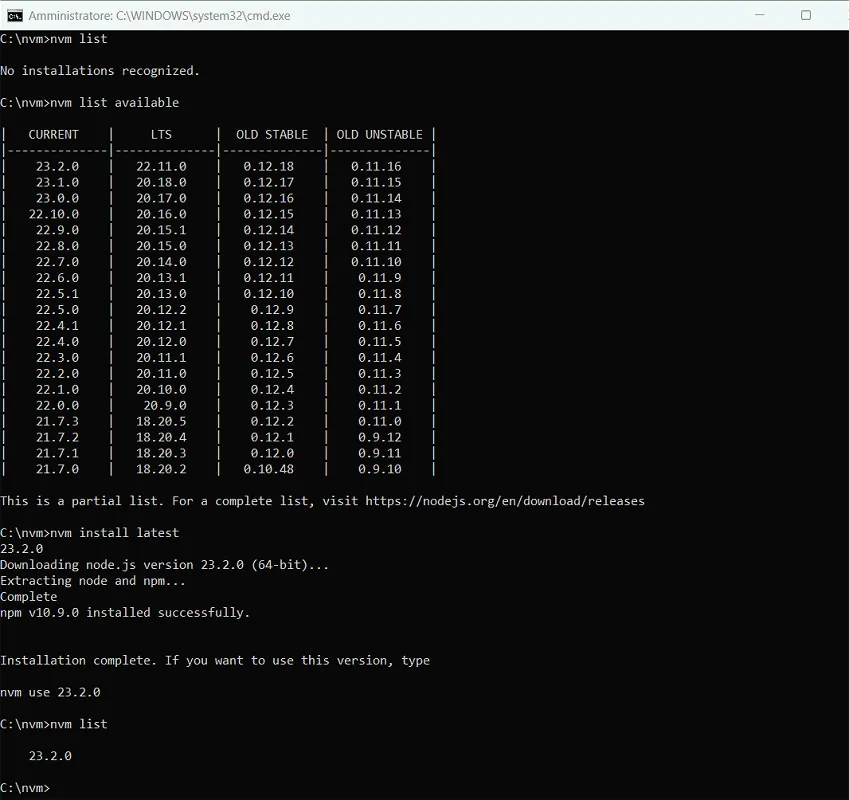 NVM Windows: eseguire codice JavaScript lato server | IlSoftware.it