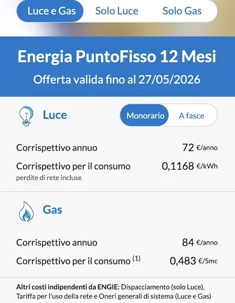 Da Engie nuova offerta luce e gas: le nuove tariffe fino al 27 maggio