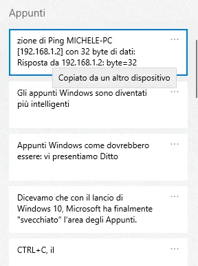 Appunti Windows come dovrebbero essere: vi presentiamo Ditto ...