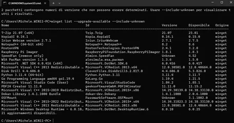 Aggiornare programmi da terminale in Windows 10 e 11 | IlSoftware.it