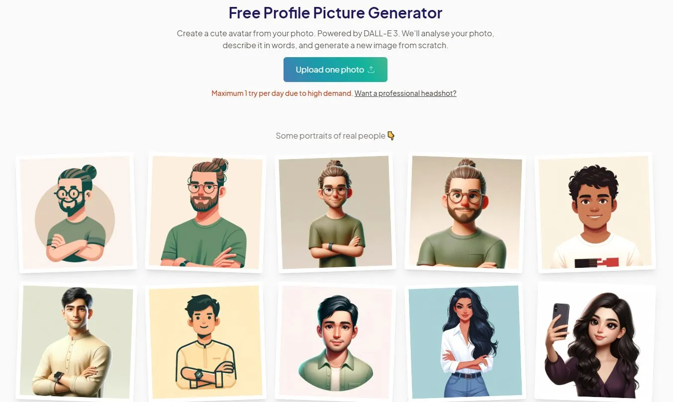 Creare avatar con DALL-E 3 e Free PFP Generator | IlSoftware.it