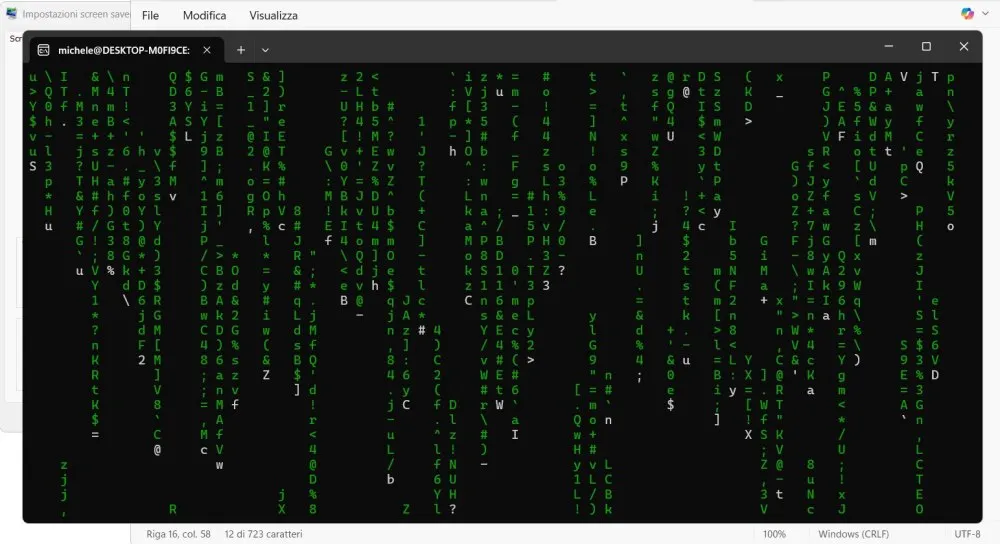 cmatrix Windows e Linux: la suggestione della pioggia di codice ...