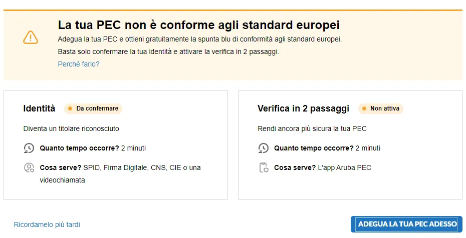 PEC Aruba non funziona più da client email come Outlook: cosa fare | IlSoftware.it