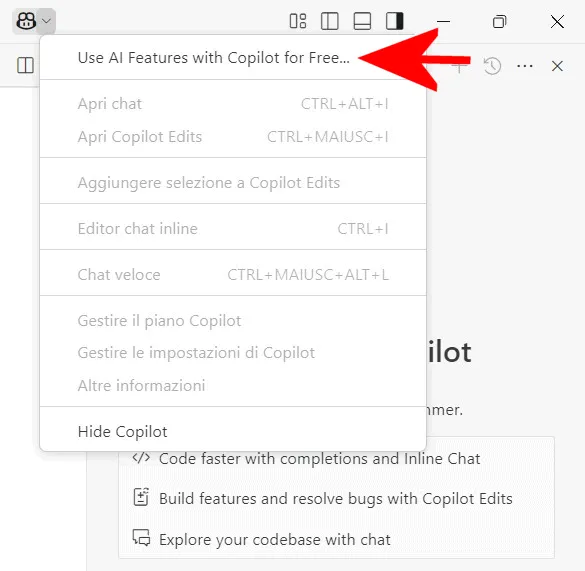 GitHub Copilot gratuito da oggi: come usarlo con Visual Studio Code